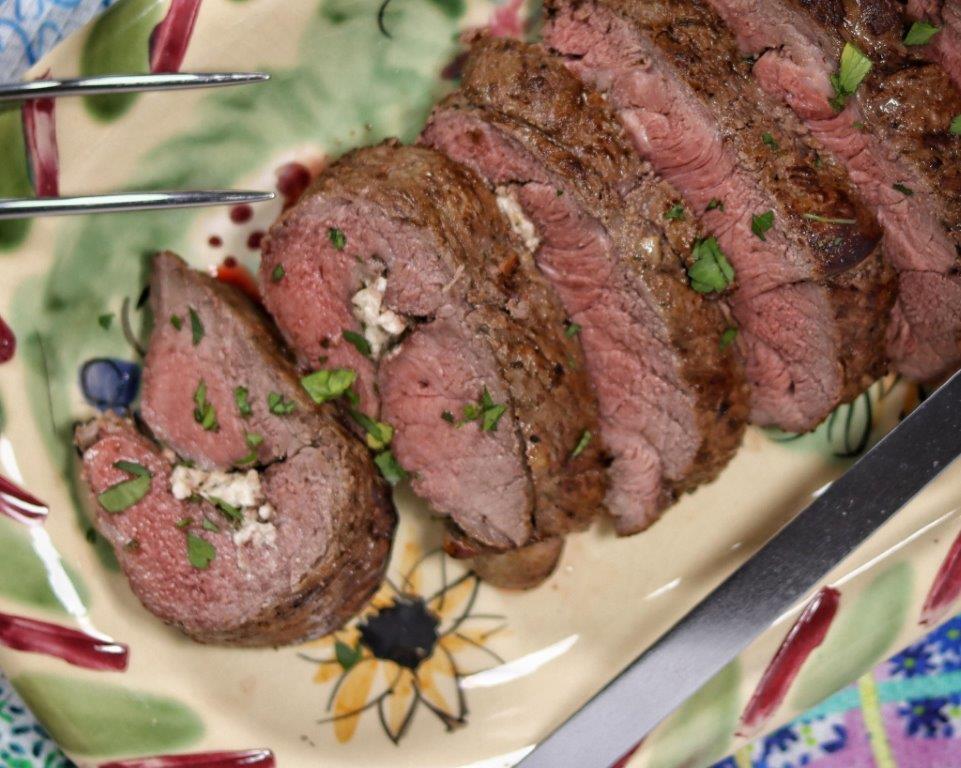 Butterflied Leg of Lamb with Rosemary and Feta • sizzle&STEM